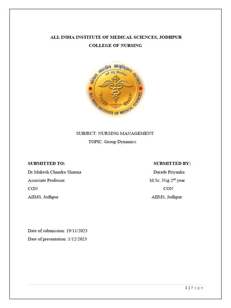 Group Dynamics Pdf Group Decision Making Group Cohesiveness