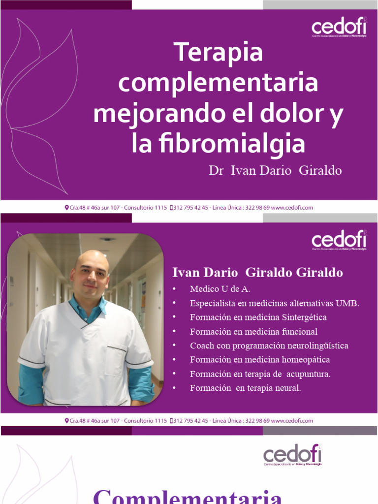 Terapias Complementarias Controlando Dolor y Fibromialgia | PDF