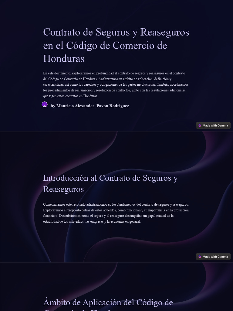 Contrato Honduras | PDF | Reaseguro | Póliza de seguros