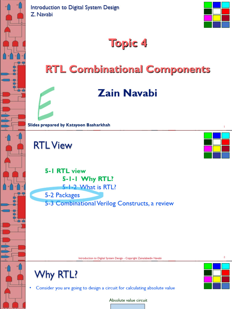 Lecture18-RTL Combinational Components - A-E | Download Free PDF ...