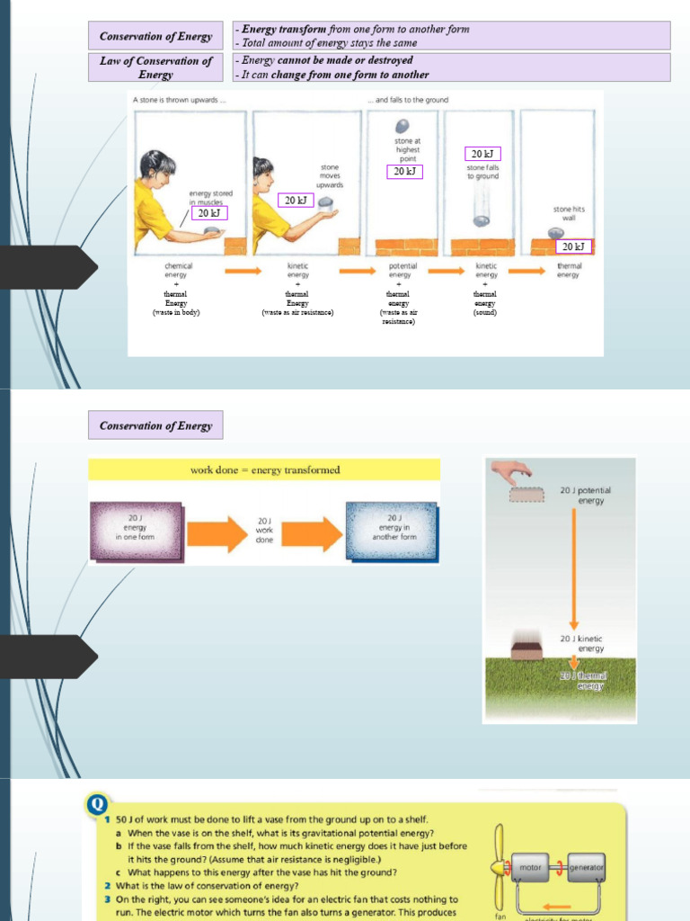 Unit 4.02 Energy Transformation | PDF