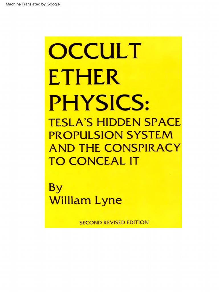 Occult Ether Physics Tesla S Hidden | PDF