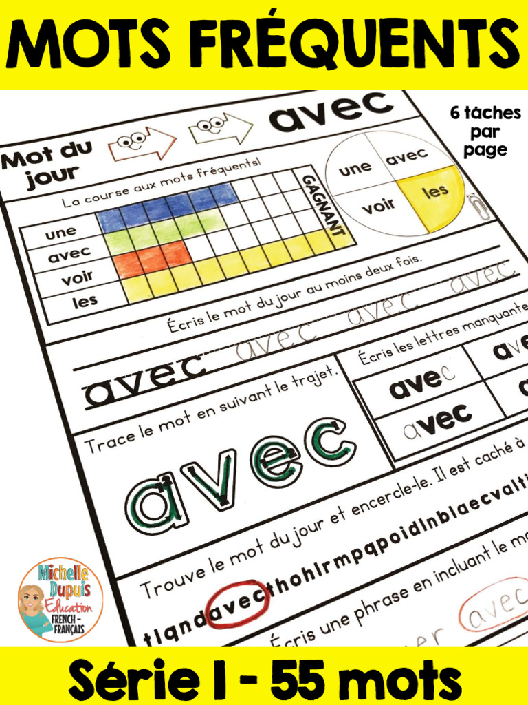 Mots Fréquents : Activités Ludiques | PDF | Mot | Syntaxe