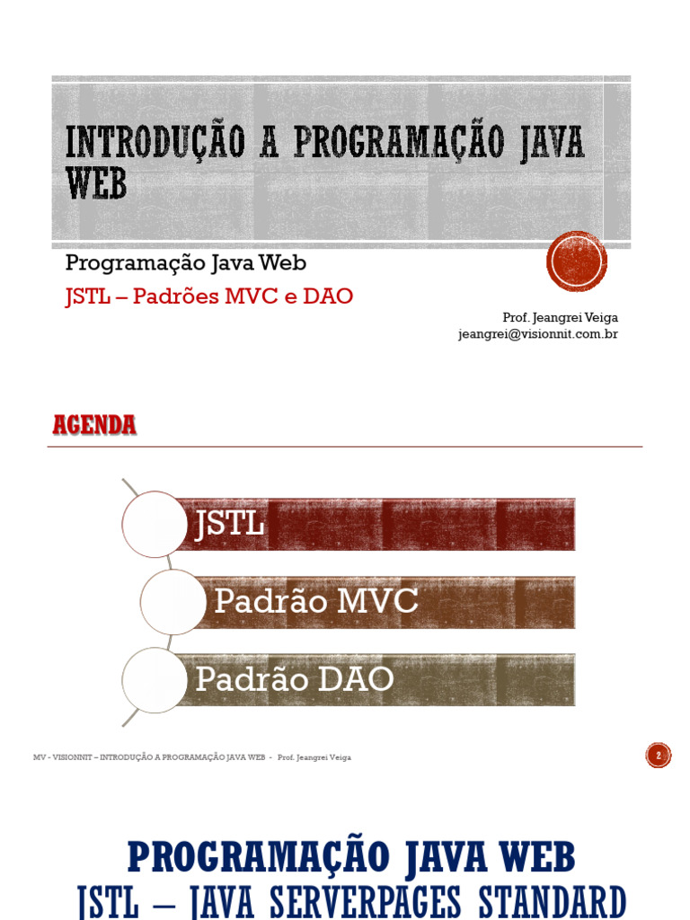 9 ProgramacaoJavaWeb JSTL-MVC-DAO | PDF | Model-View – Controller (MVC) | Rede mundial de ...
