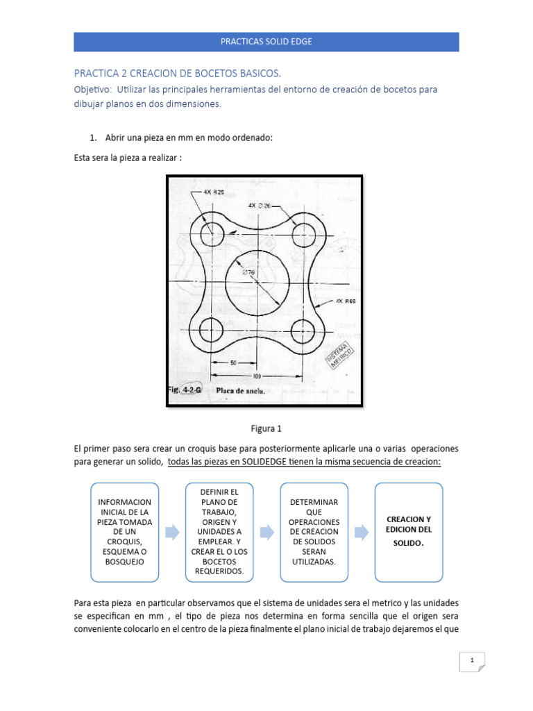 Practica 2 Creacion de Bocetos Basicos | PDF | Dibujo