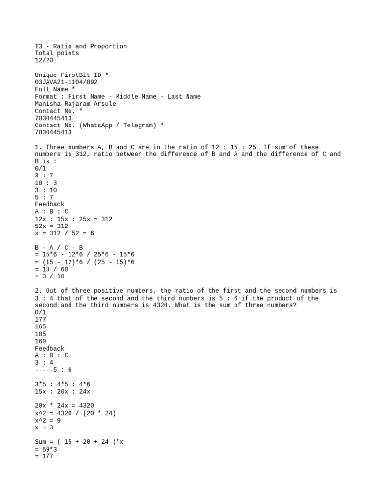 Aptitude Test 2 | PDF