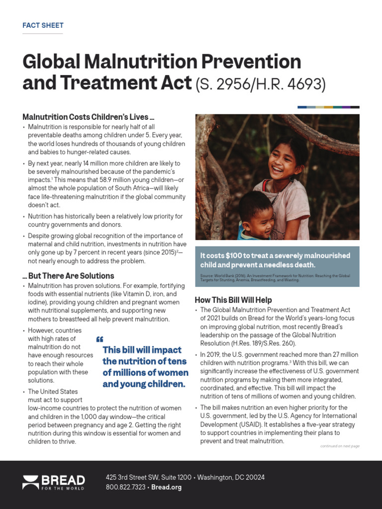 Global Malnutrition Fact Sheet 2022 | PDF | Malnutrition | Nutrition