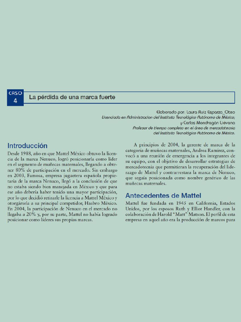Caso Mattel | PDF