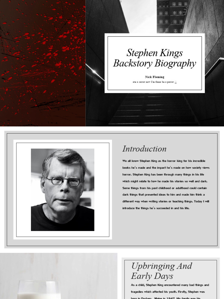 Stephen King Biography | PDF | Stephen King