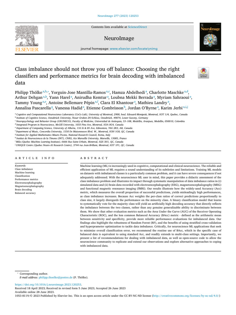Class Imbalance Should Not Throw You Off Balance - Choosing The Right Classifiers and ...