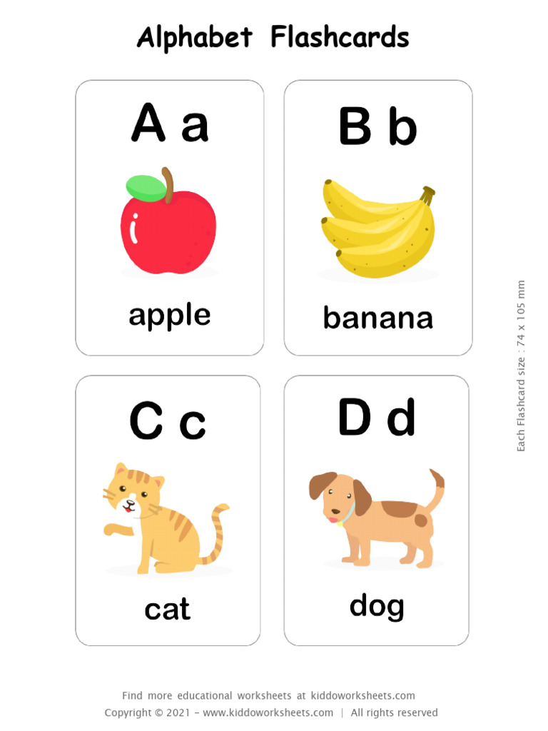 Alphabets A - Z Flashcards | PDF | Home & Garden | Art
