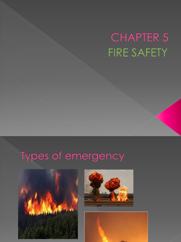 CHAPTER 5 Fire Safety | PDF | Fires | Fire Safety