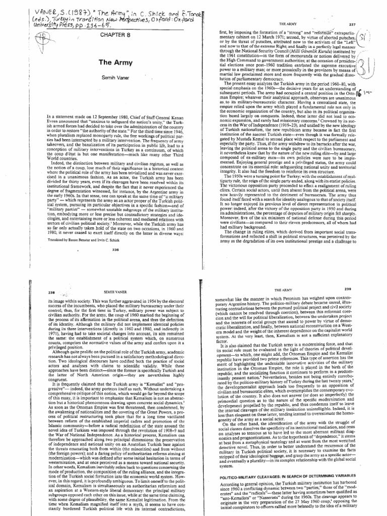 Semih Vaner - The Army | PDF