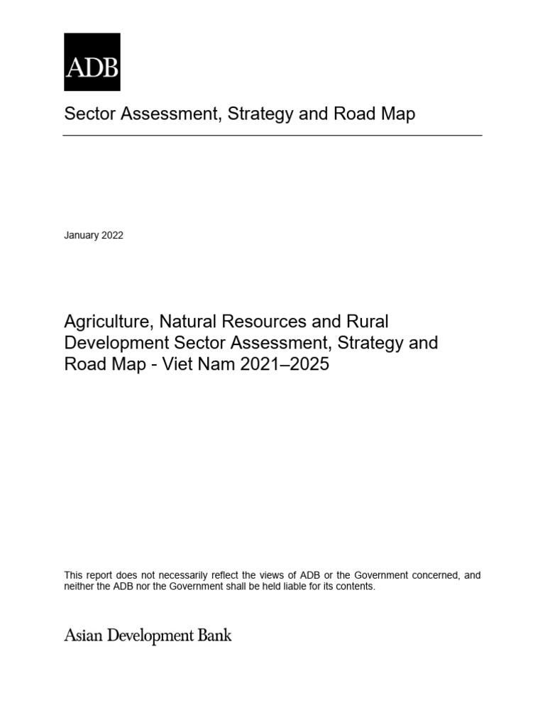 Viet Nam 2021 2025 Agriculture Sector Assessment Strategy Road Map ...
