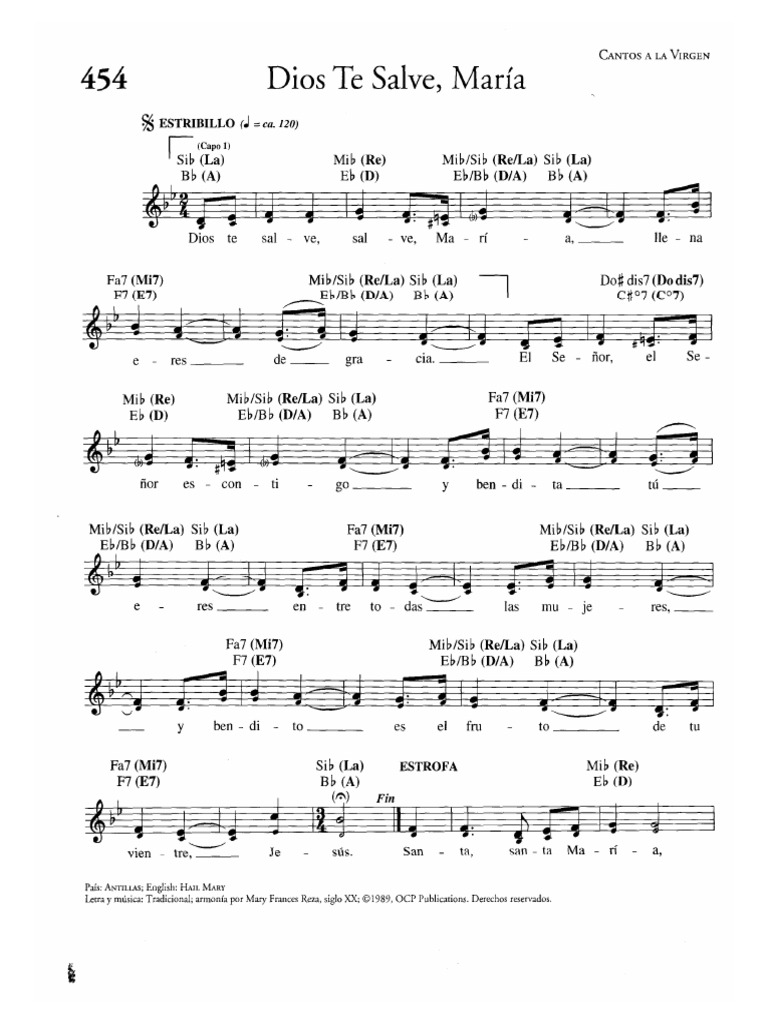 Dios Te Salve Maria Pdf