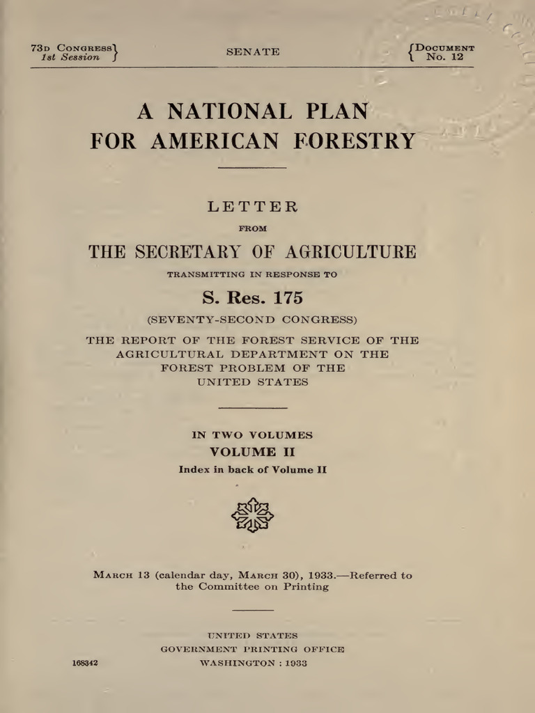 National Plan for US Forestry | PDF | Erosion | Forests