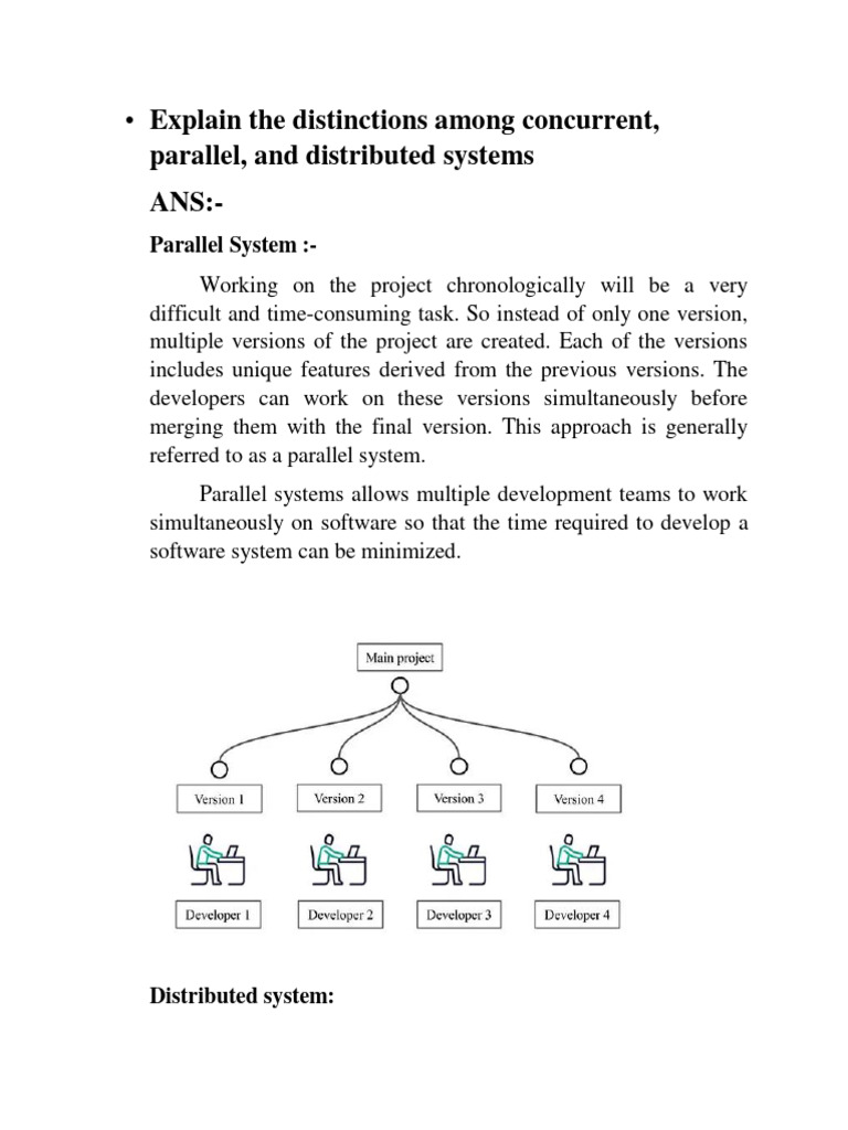 Parallel, and Distributed Systems ANS:-: - Explain The Distinctions Among Concurrent | PDF ...