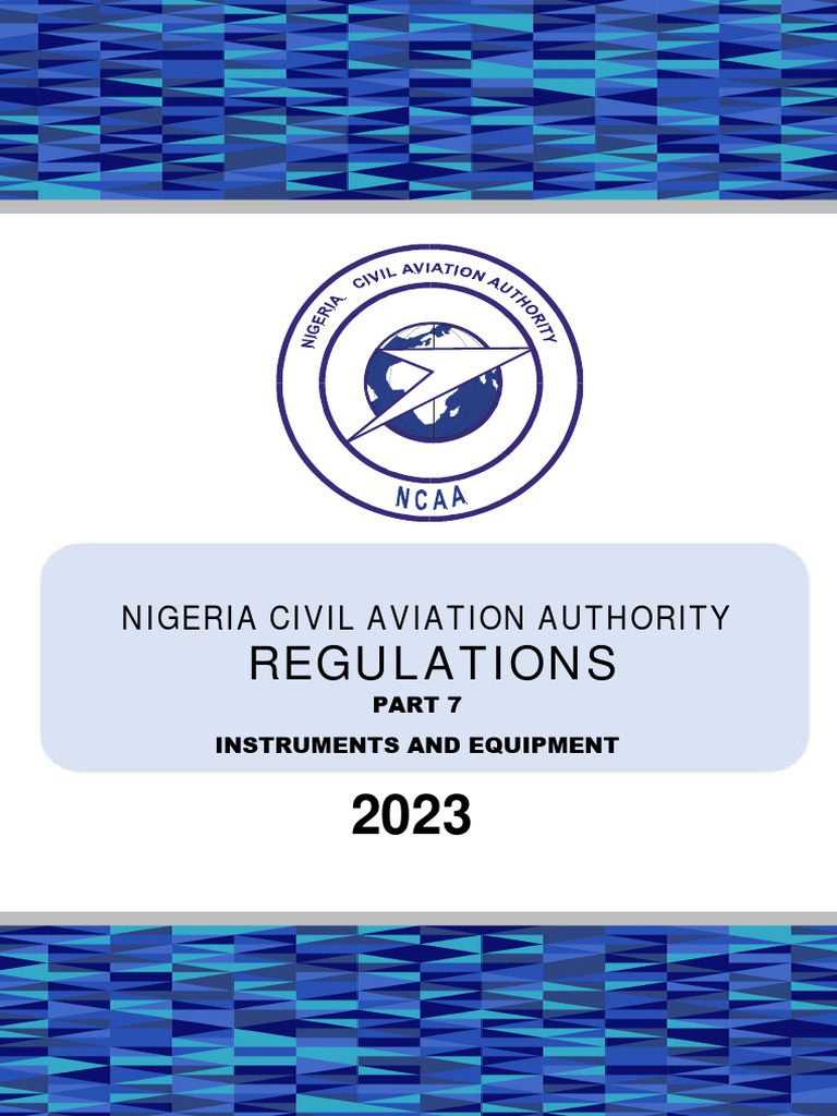 Nigeria Civil Aviation Equipment Regulations | PDF | Flight Recorder | Instrument Flight Rules