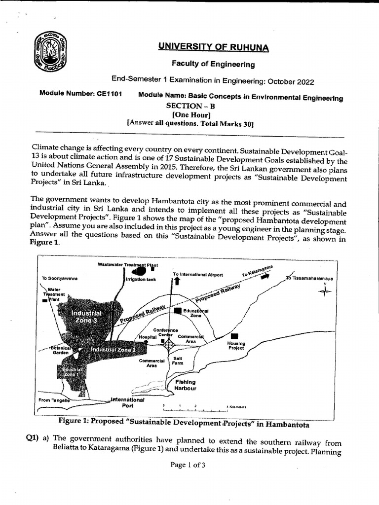 Basic Concept in Environmental Engineering - Section - B (2022 - October) | PDF