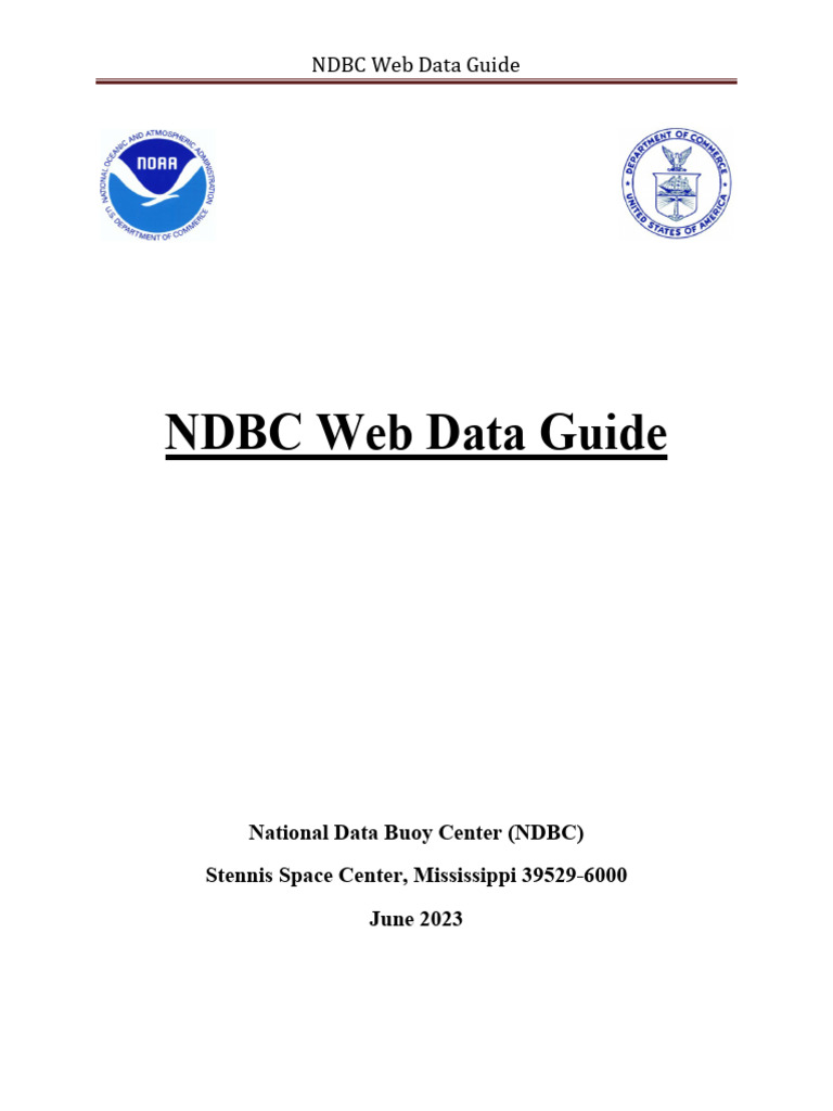 NDBC Web Data Guide | PDF | World Wide Web | Internet & Web