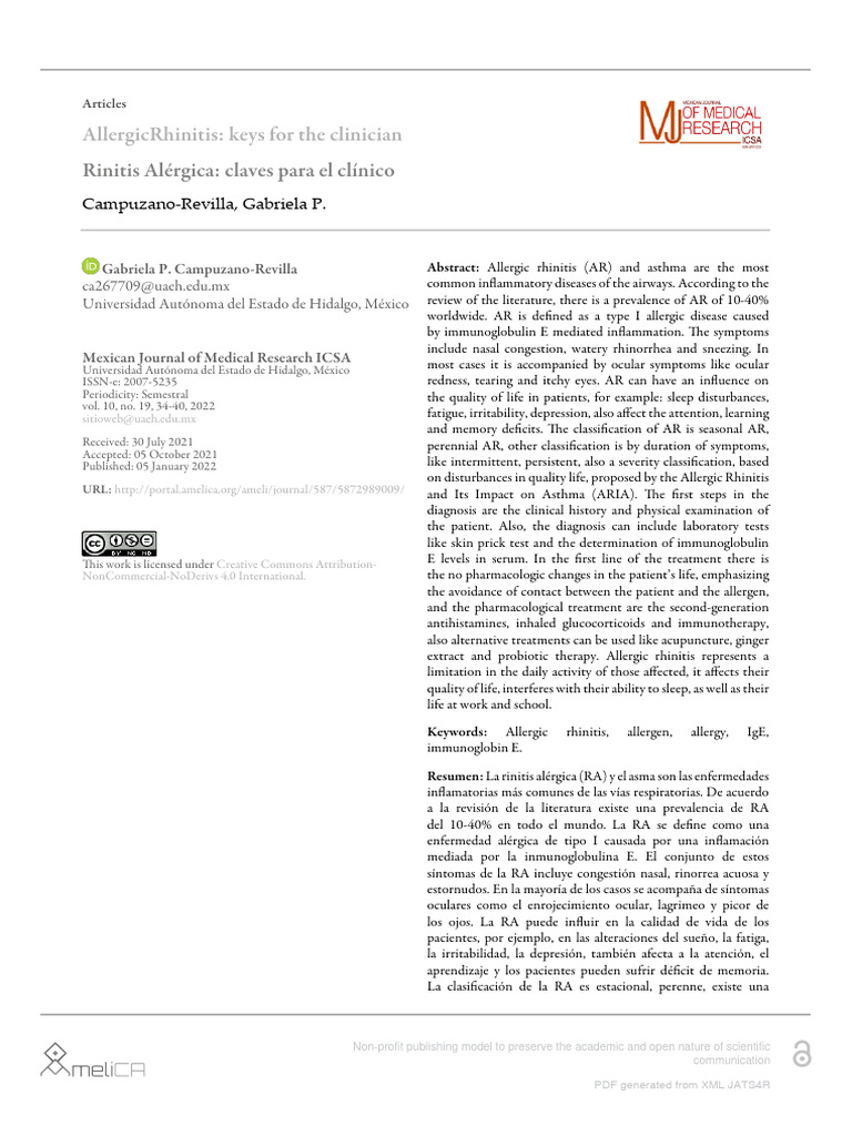 Mexico | PDF | Allergen | Allergy