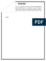 Internship Report Final PDF | PDF | Java Script | Web Application