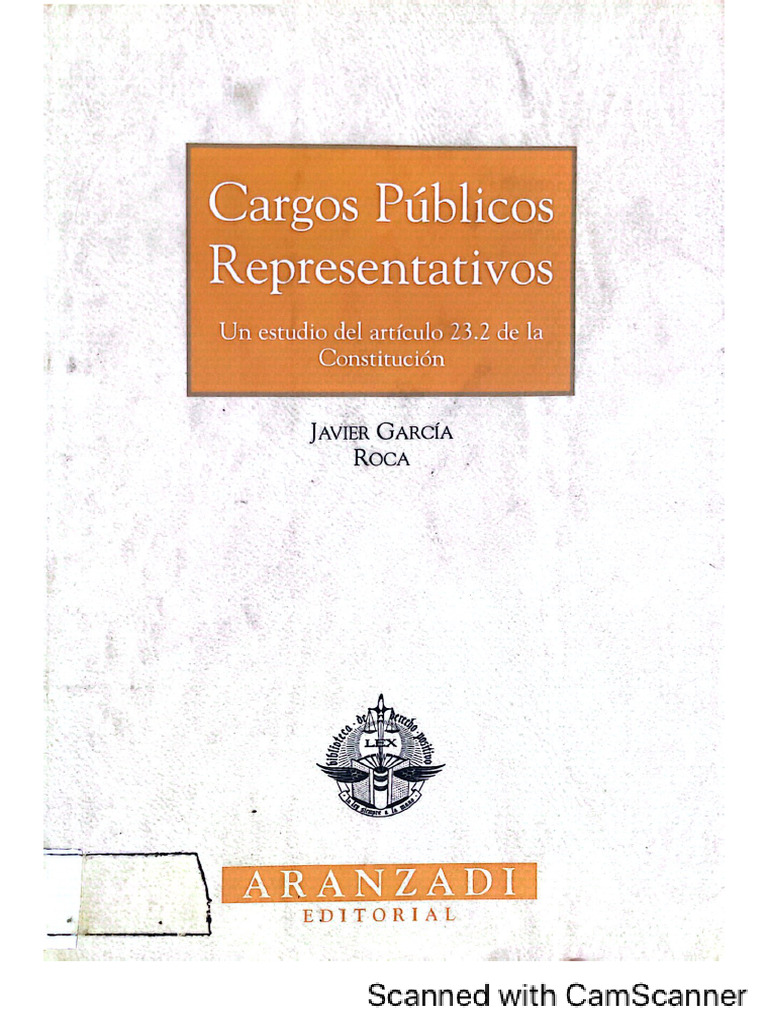 García Roca, Javier (1999) Cargos Públicos Representativos | PDF