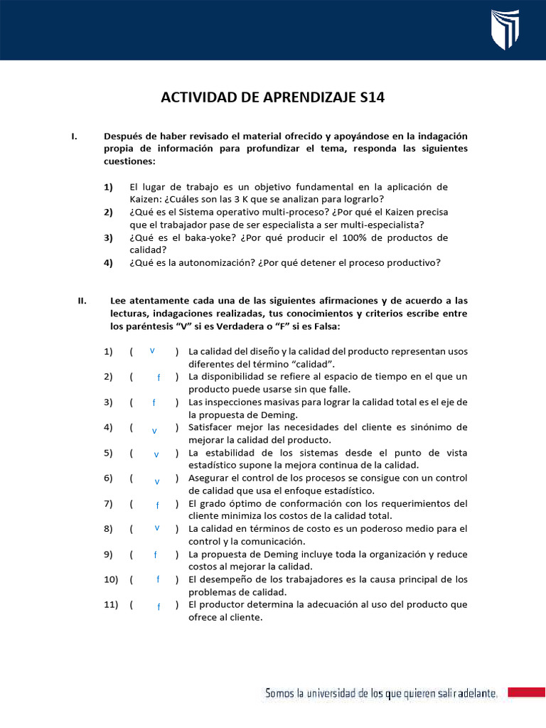 Sesion 14 Supply | PDF | Lean Manufacturing | Calidad (comercial)