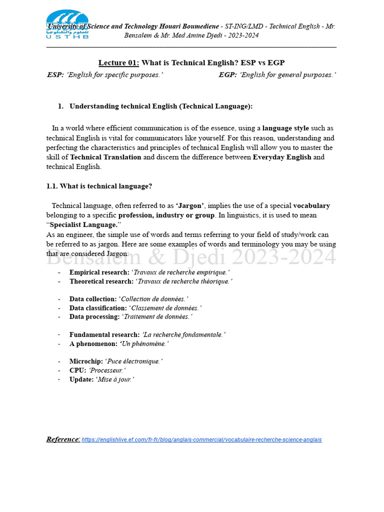 Understanding Technical English Essentials | PDF | Jargon | English ...