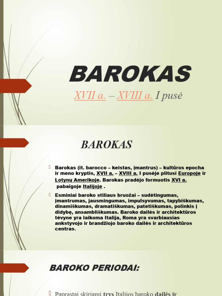 BAROKAS | PDF