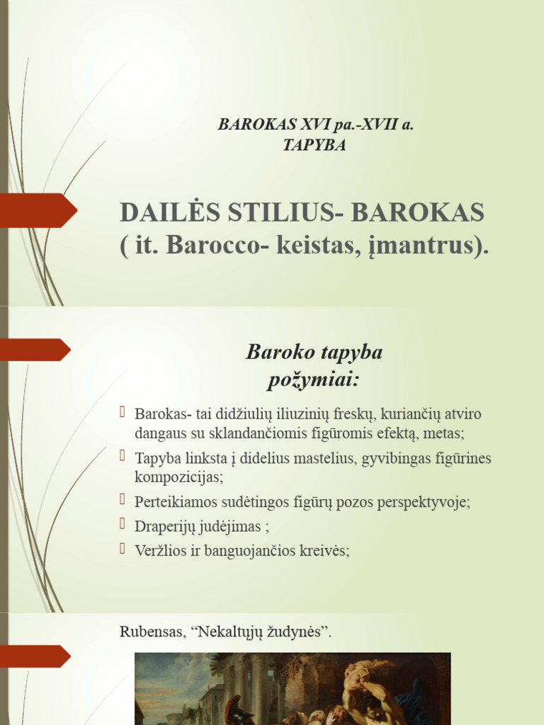 Baroko Tapyba | PDF