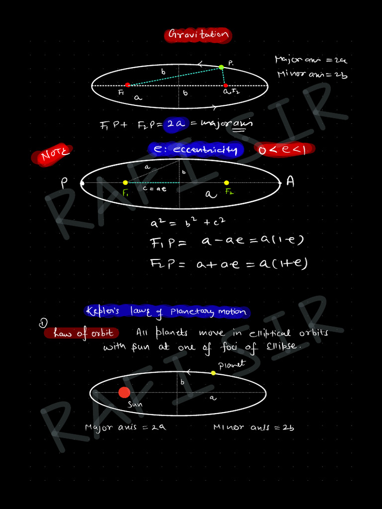 Gravitation | Download Free PDF | Orbit | Apsis