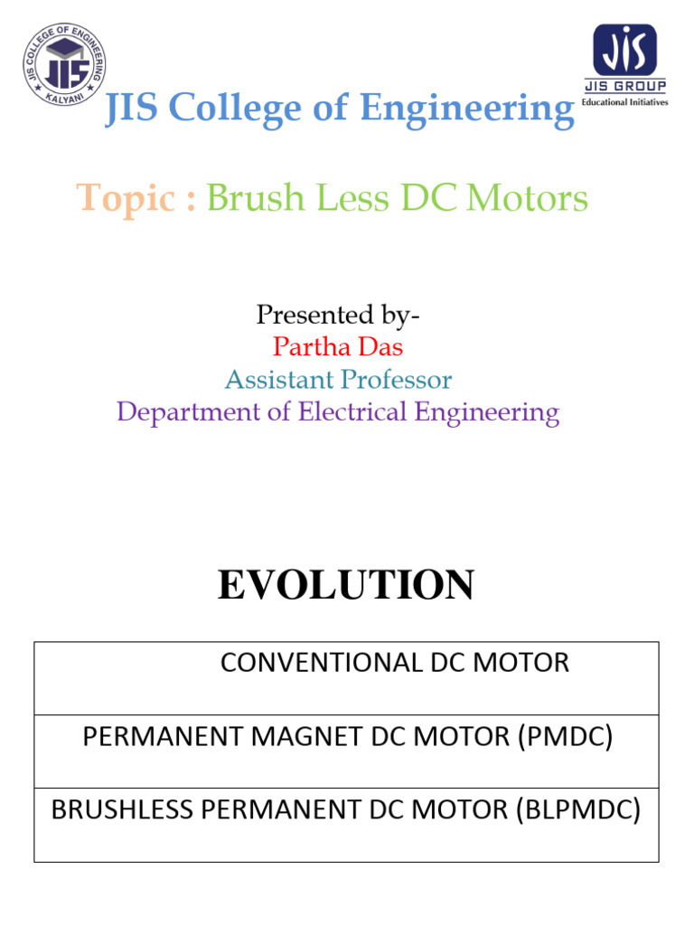 Brushless DC Motor | Download Free PDF | Electric Motor | Rotating Machines