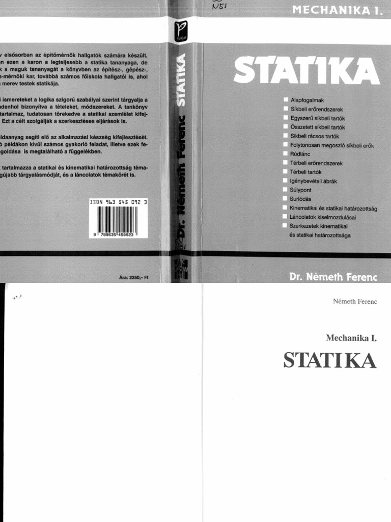 Dr. Németh Ferenc Statika | PDF