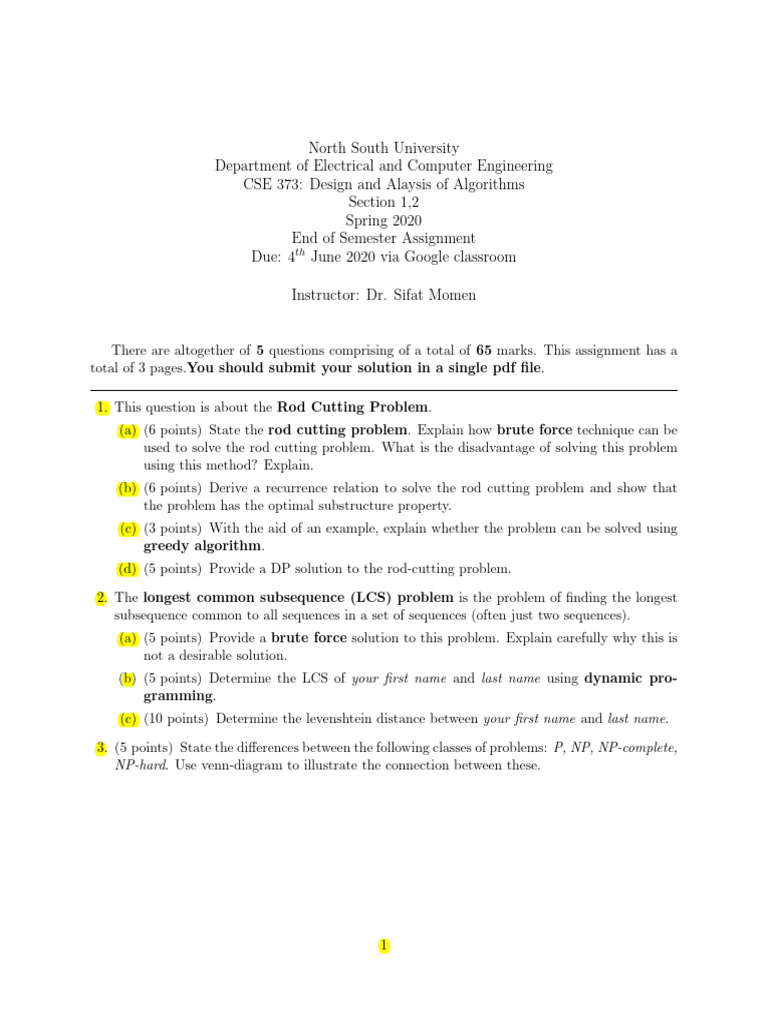 CSE373 | PDF | Vertex (Graph Theory) | Discrete Mathematics