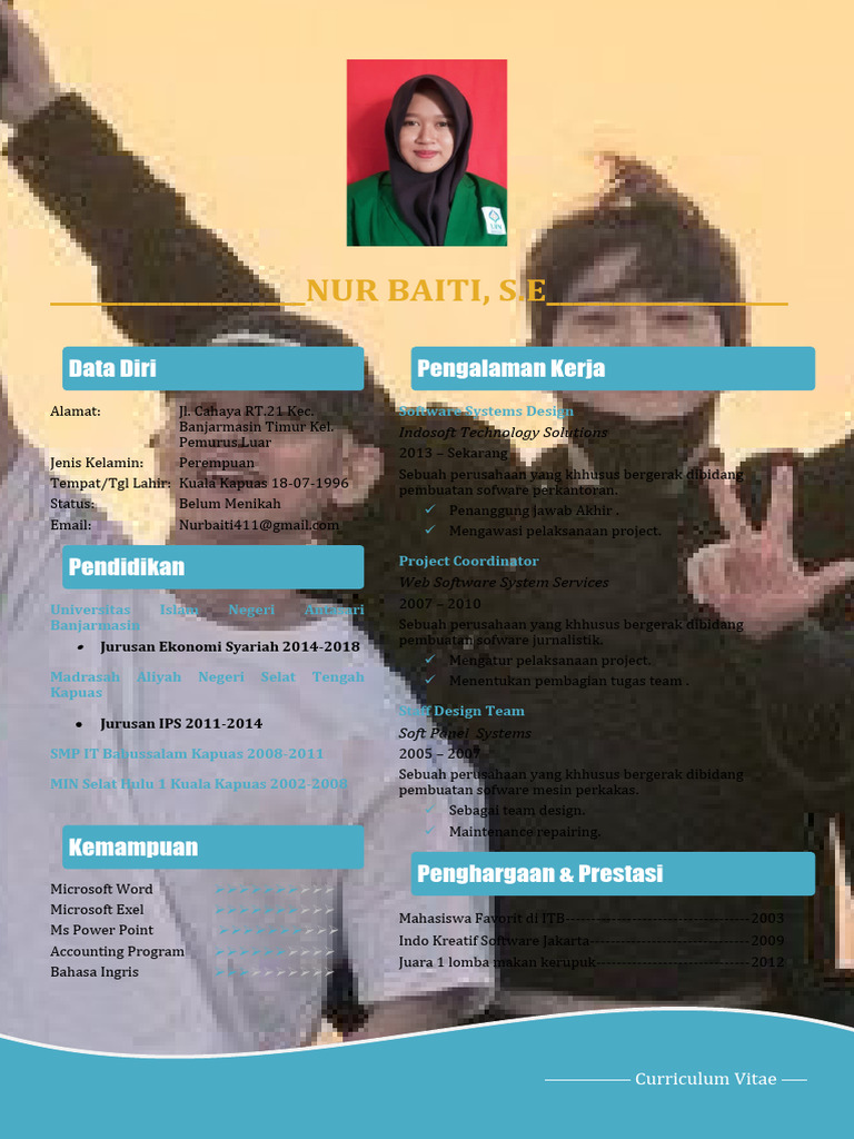 Contoh CVb4 | PDF | Bisnis