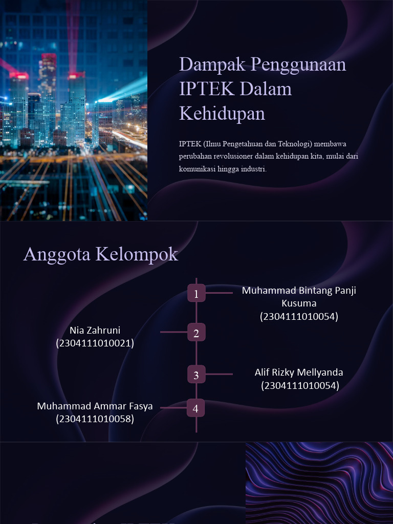 Dampak Penggunaan IPTEK Dalam Kehidupan (Final) | PDF | Ilmu Sosial | Komputer