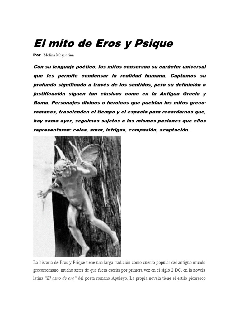 Eros y Psiqué | PDF | Eros | Afrodita