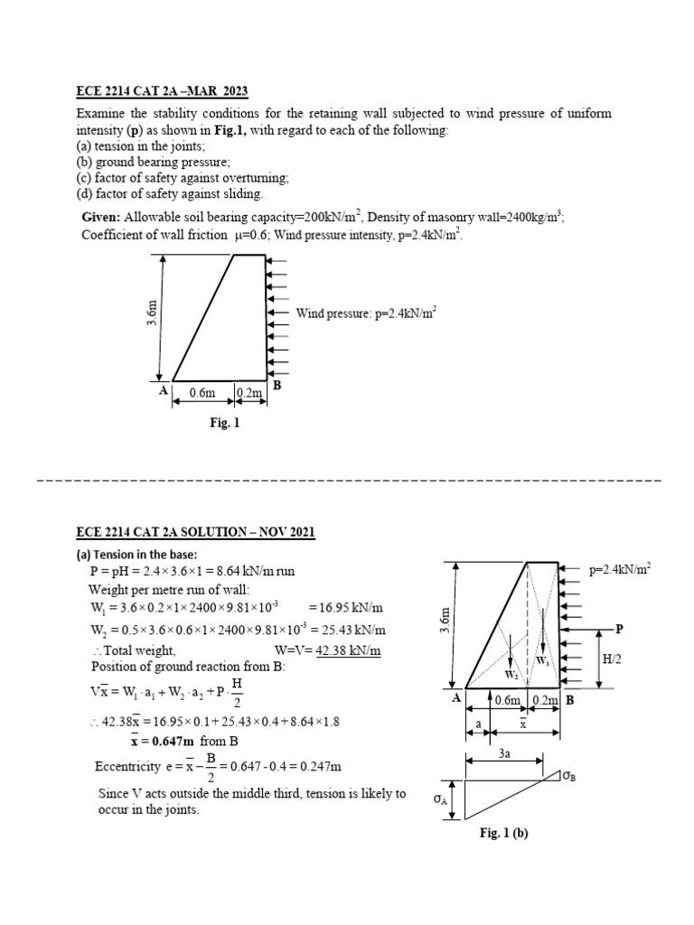 Ece 2214 Cat2a Solution - Mar 2023 | PDF | Civil Engineering | Applied And Interdisciplinary Physics