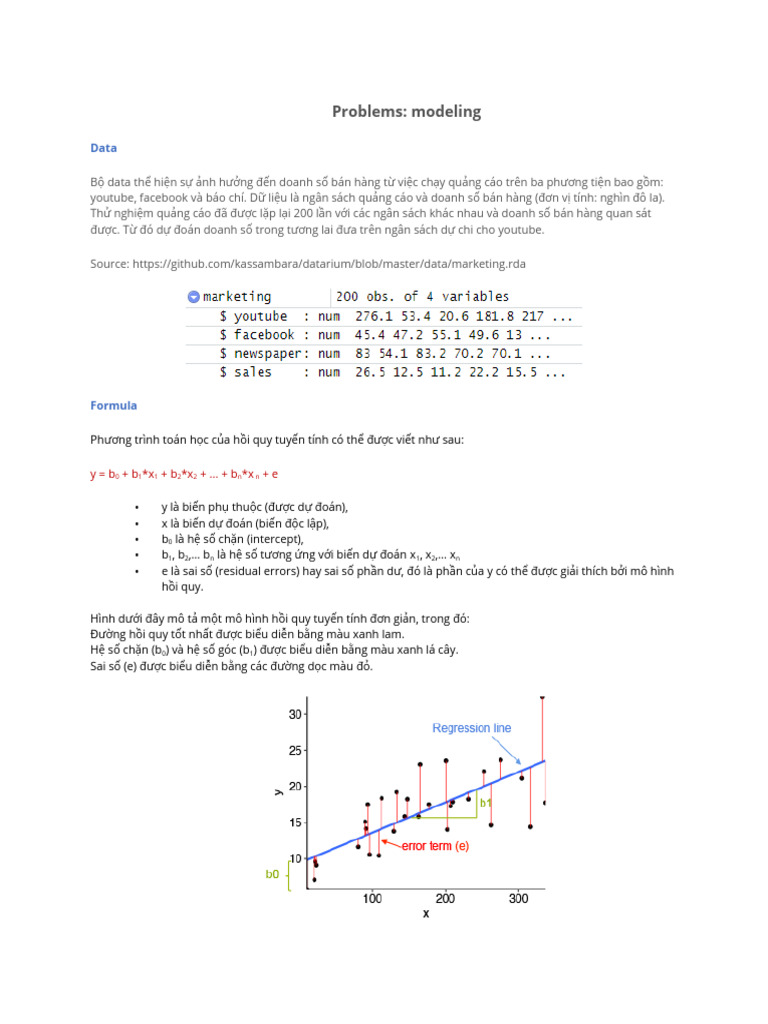Modeling - Linear Regression | PDF