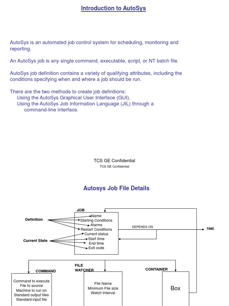 Autosys Details Pdf Oracle Database Command Line Interface 