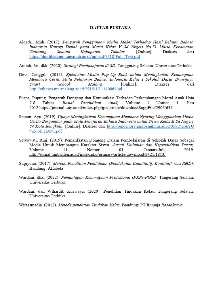 Contoh Daftar Pustaka | PDF | Ilmu Sosial