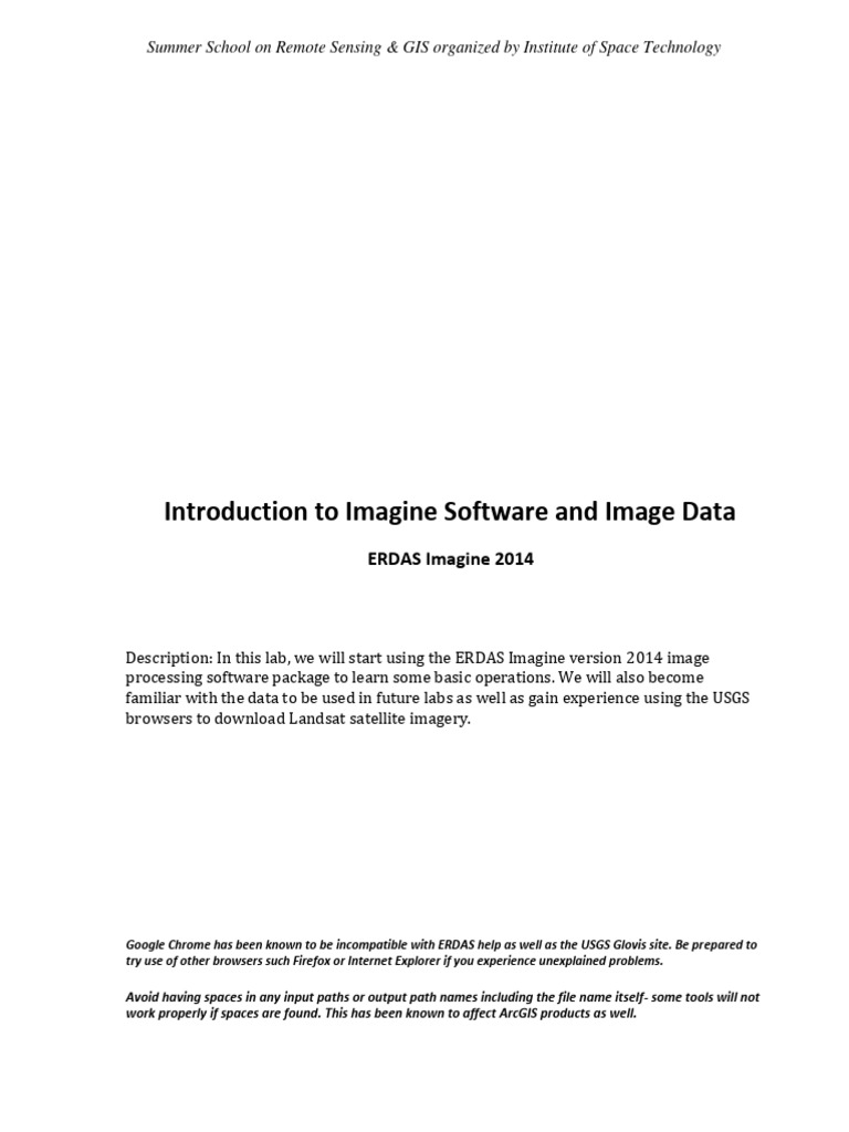 Erdas Imagine Intro-2014 | PDF | Geographic Information System | Computer File