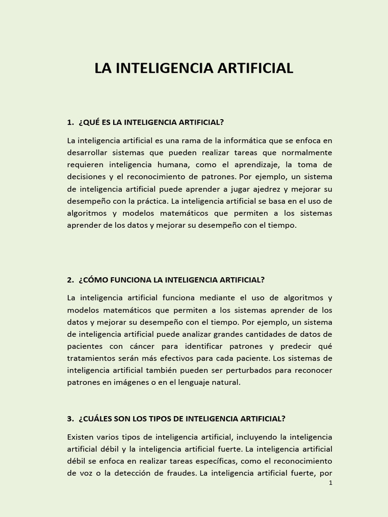 Mi Libro de Inteligencia Artificial (P) | PDF | Inteligencia artificial ...