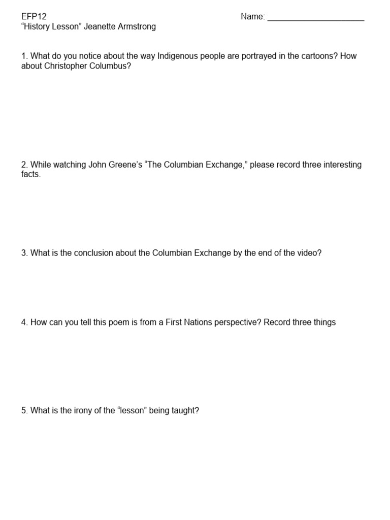 History Lesson | PDF