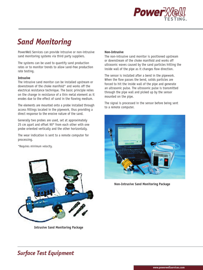 Sand Monitoring | PDF | Sand | Ultrasound