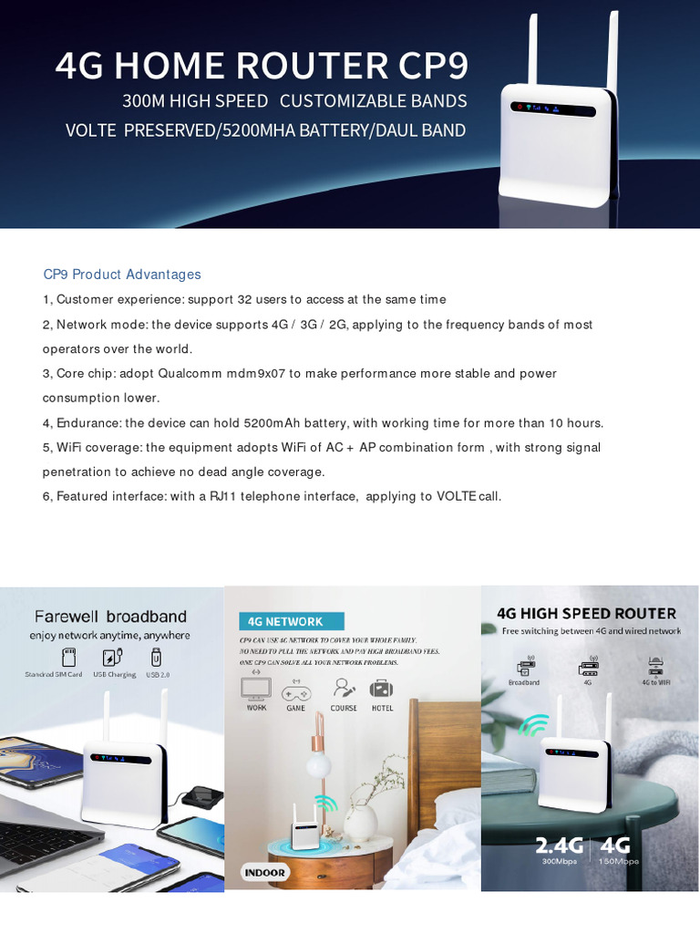 CP9 Brochure | PDF | Wi Fi | Lte (Telecommunication)