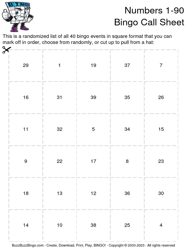 Bingocards Free Sample | PDF | All Rights Reserved | Gaming