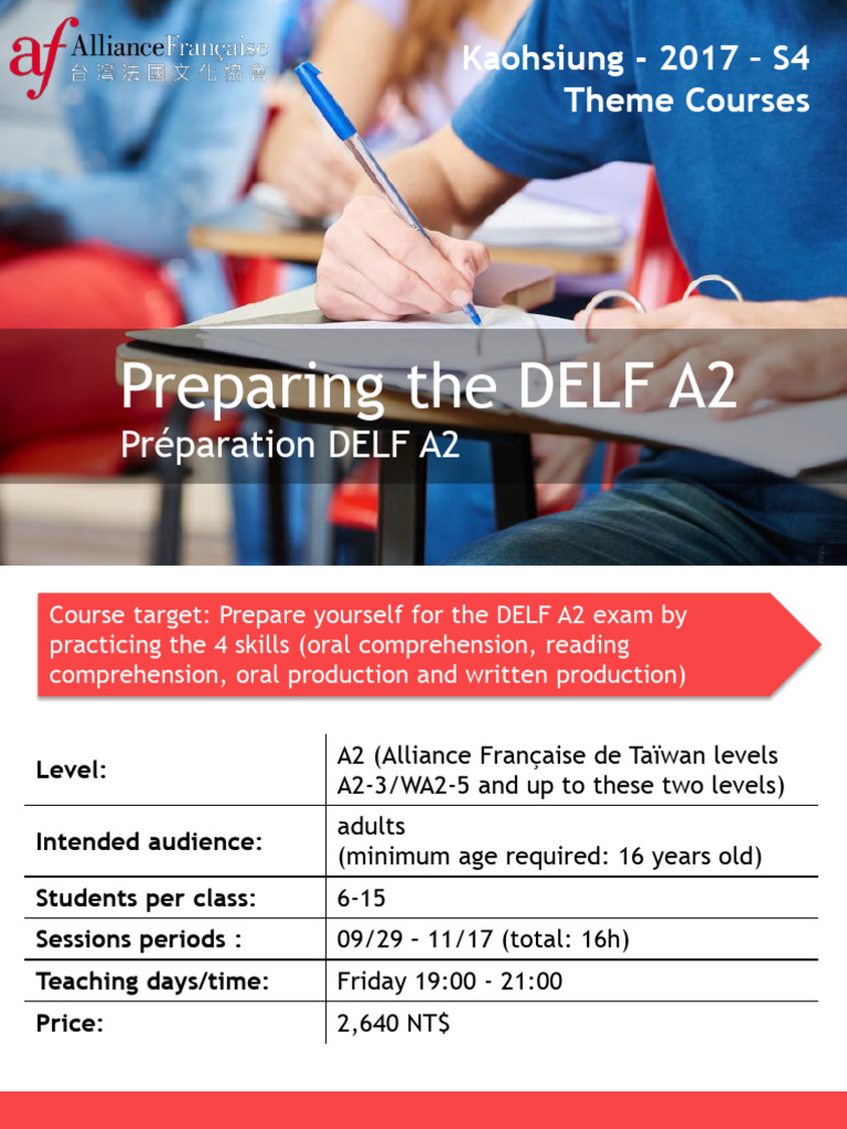 Preparing The DELF A2 S4 2017 KHH | PDF | Career & Growth | Language Arts & Discipline