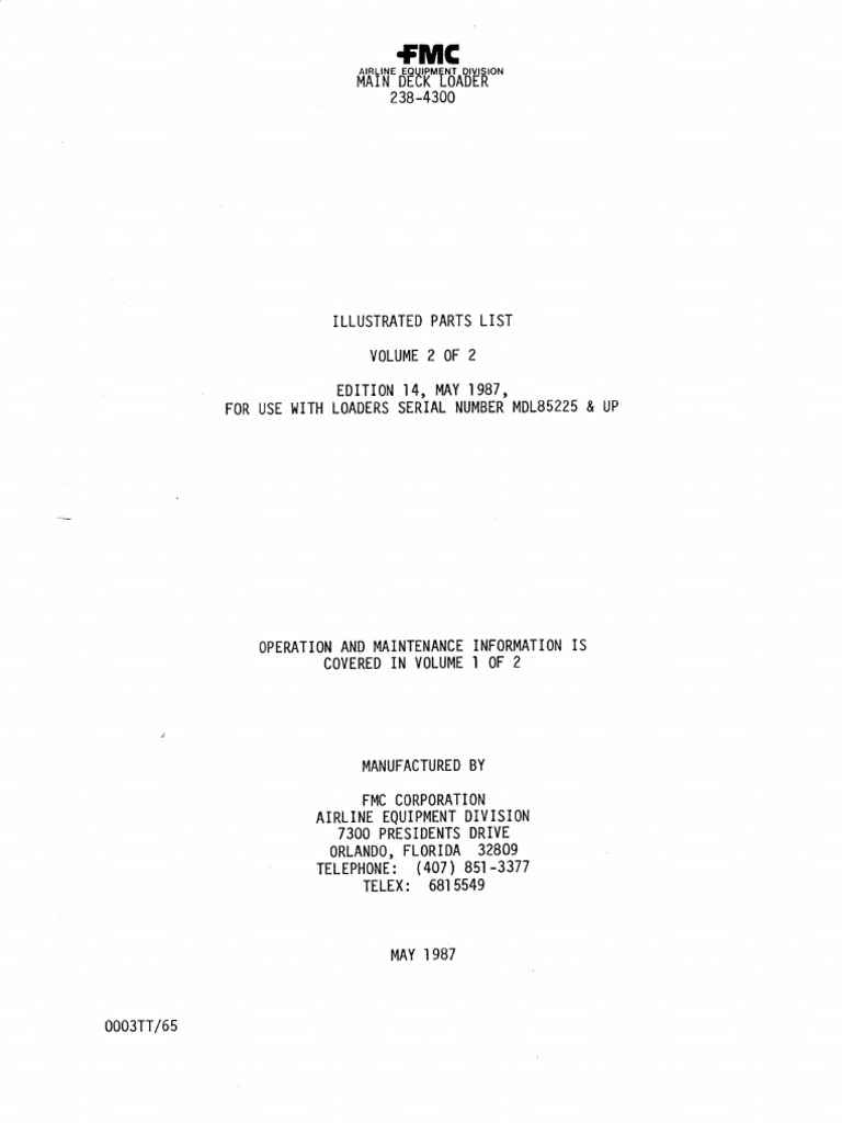 MDL Loader Ser Mdl85225 Up | PDF